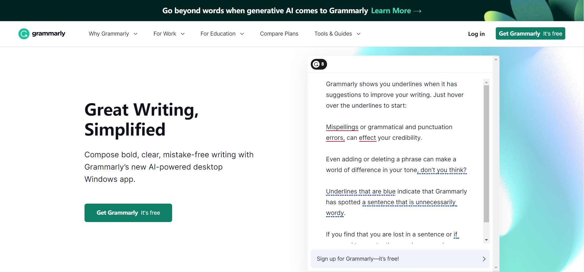 Grammarly - AI未来百科 - 探索AI的边界与未来！