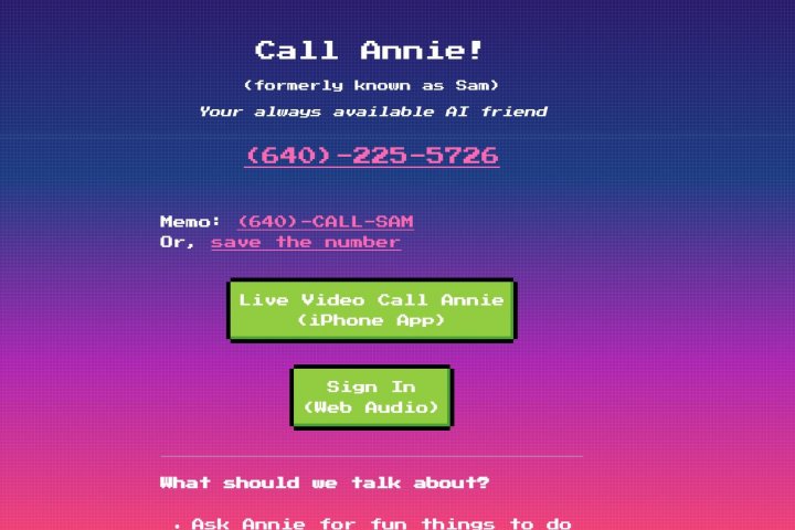 Call Annie - AI未来百科 - 探索AI的边界与未来！